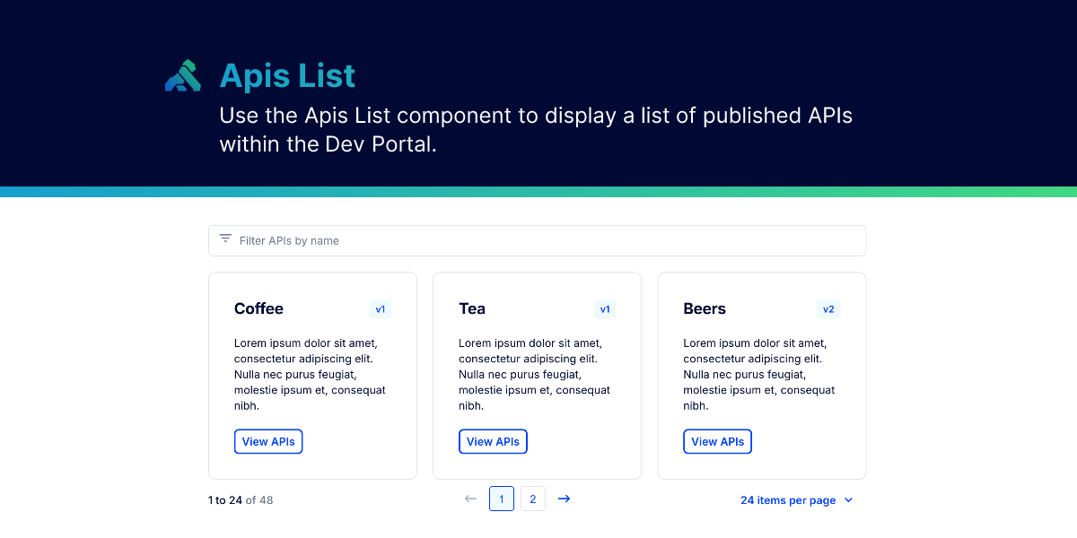 Apis List | Kong Konnect Developer Portal Docs