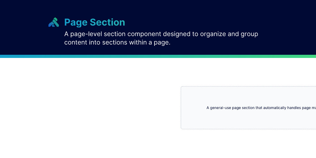 Page Section | Kong Konnect Developer Portal Docs